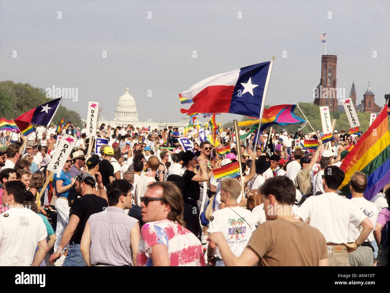 Gay rights rally Washington DC USA Stock Photo - Alamy