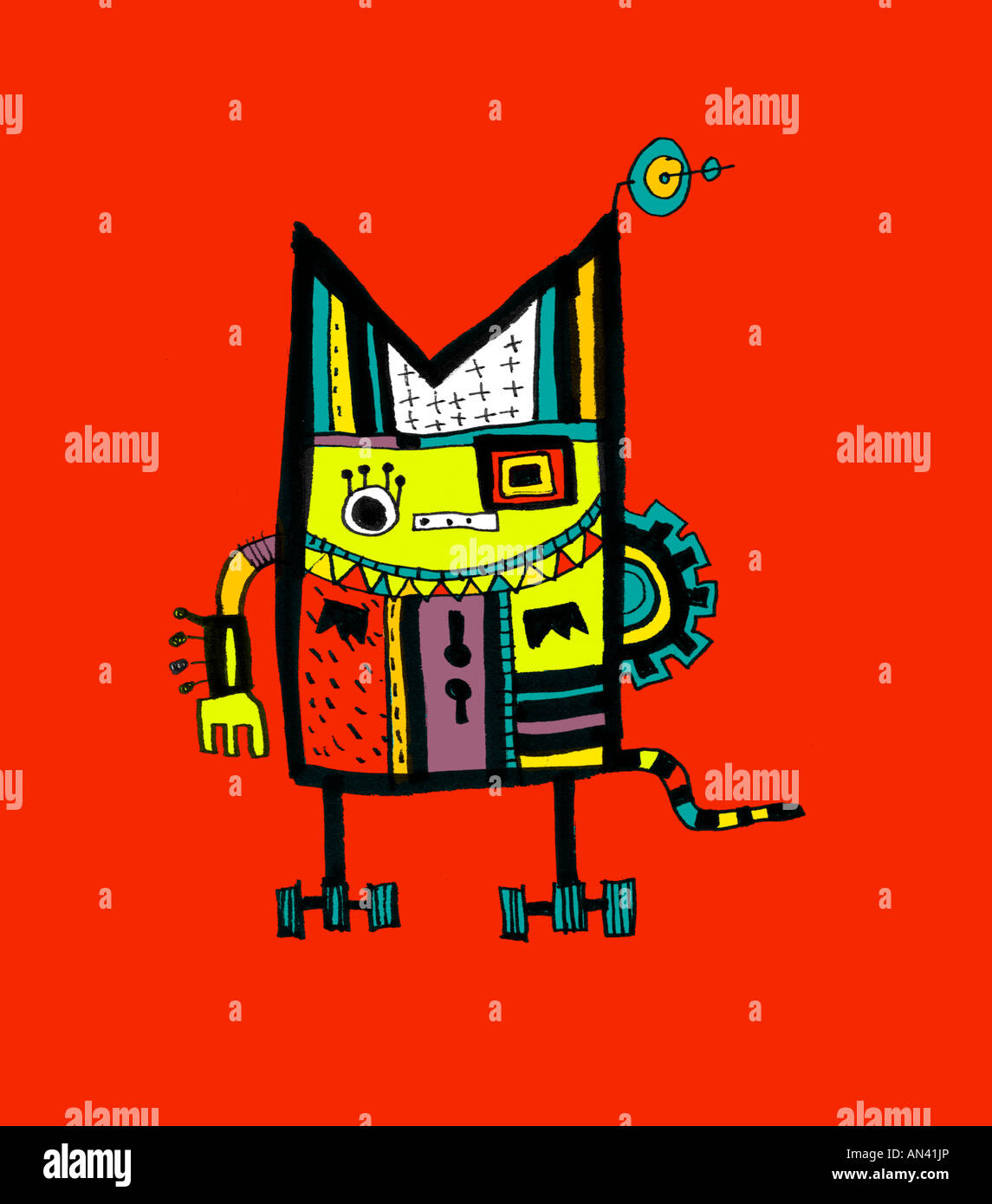 Robot Cat, Machine Cat Stock Photo - Alamy