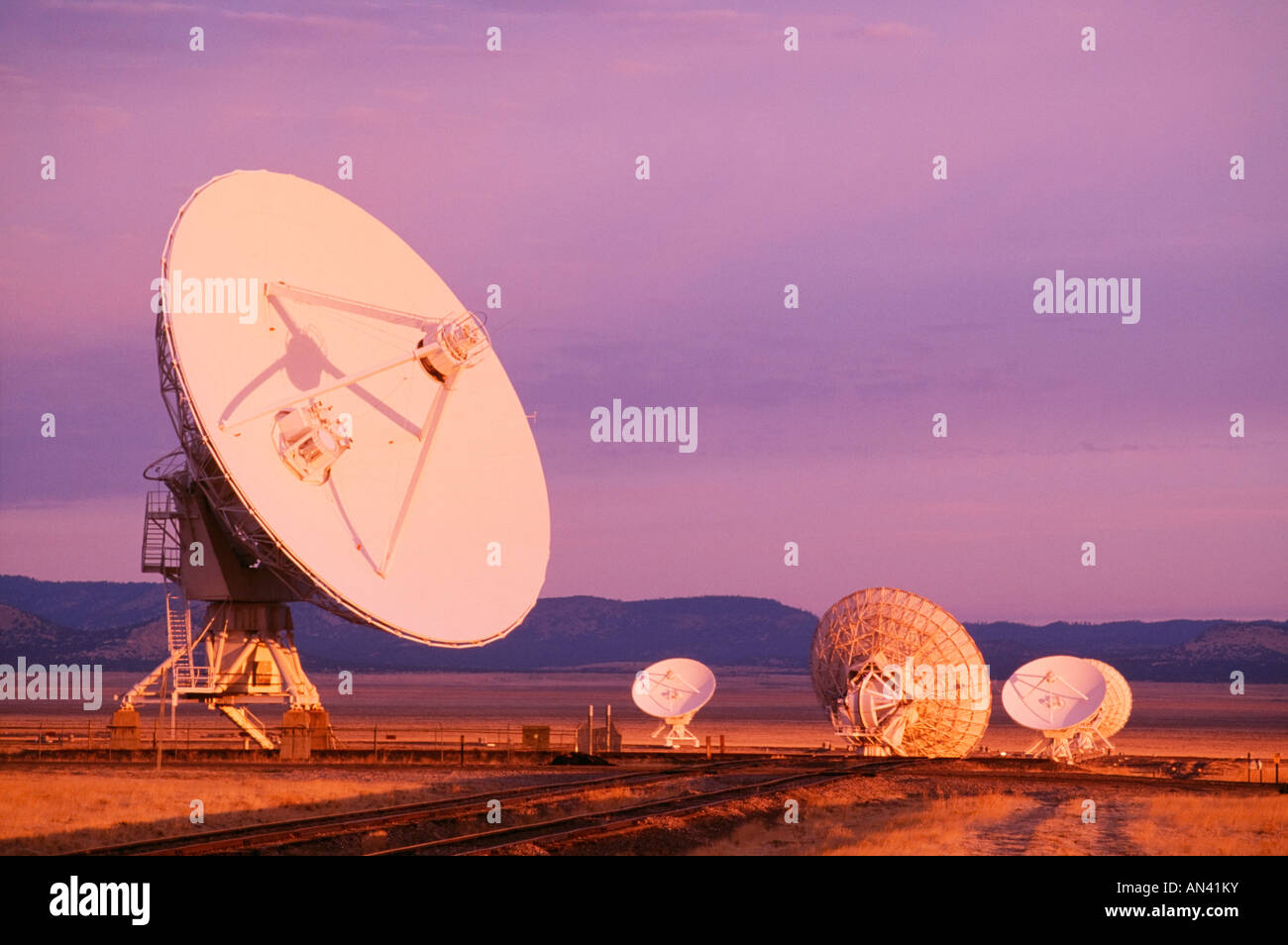 Very Large Array radio telescopes, Socorro, New Mexico, USA Stock Photo ...