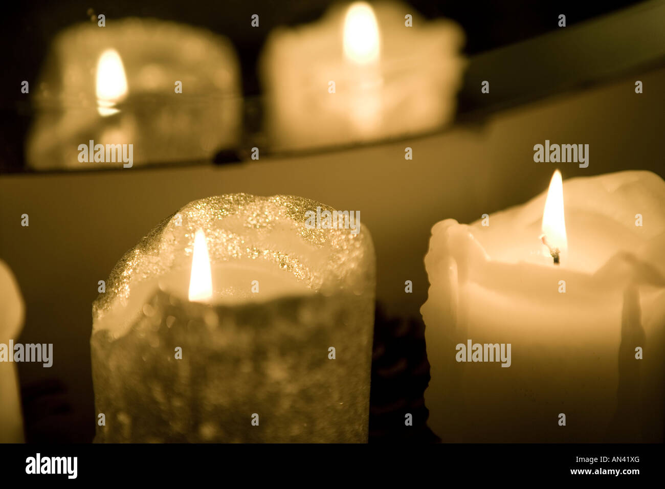 Long thin candles hi-res stock photography and images - Alamy