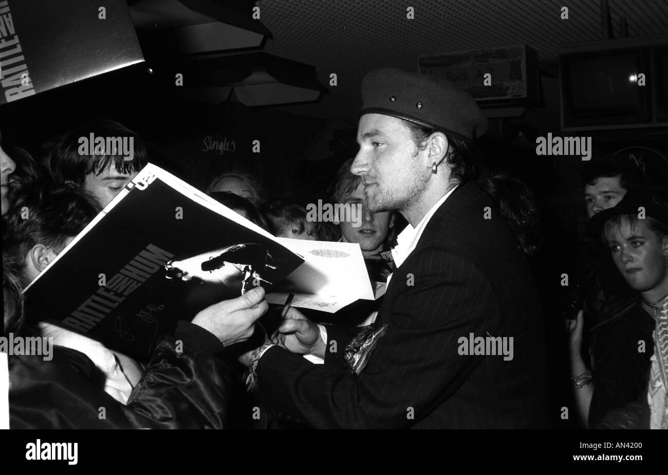 Bono u2 Black and White Stock Photos & Images - Alamy