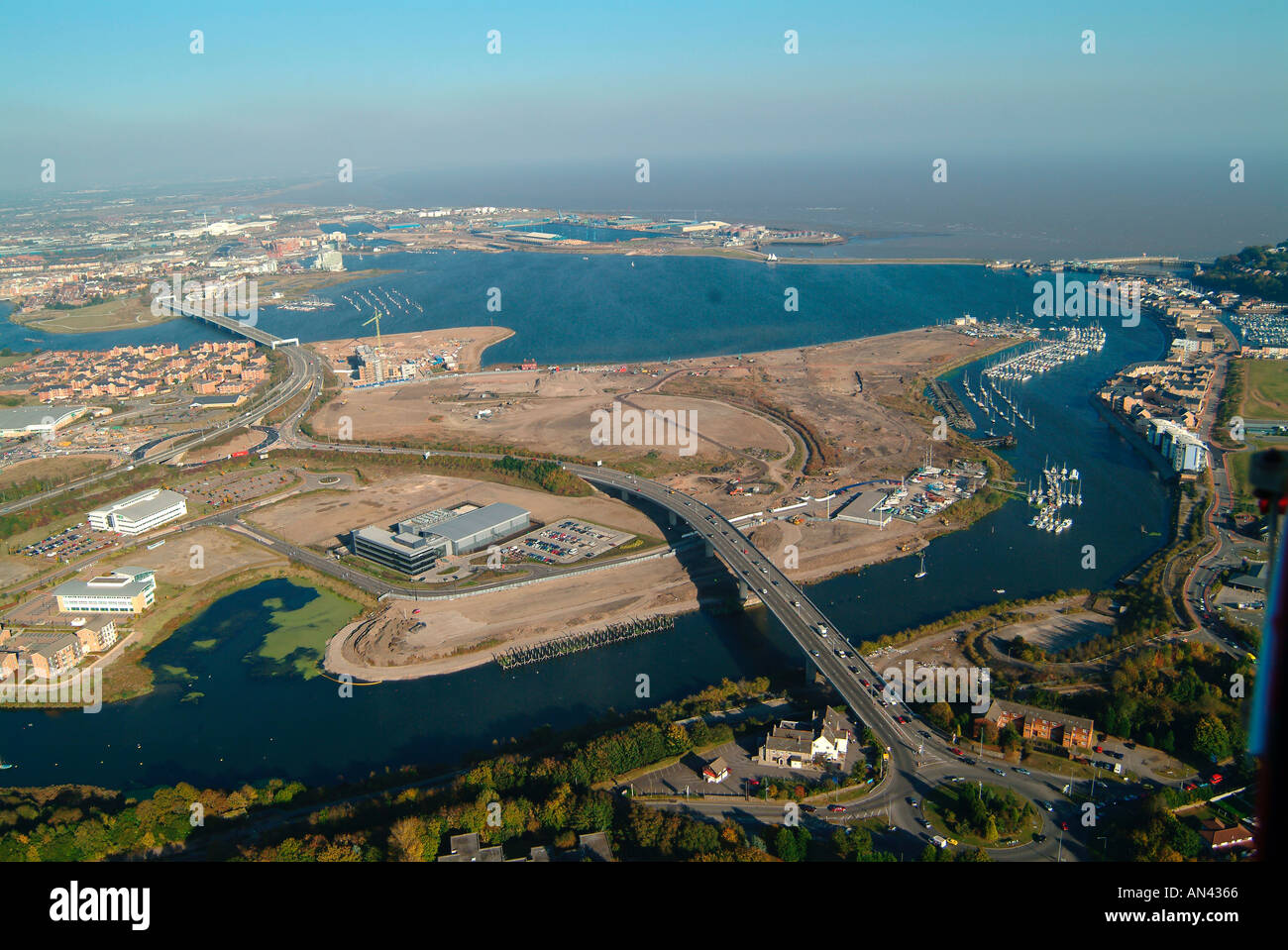 Aerial cardiff bay, uk hi-res stock photography and images - Alamy