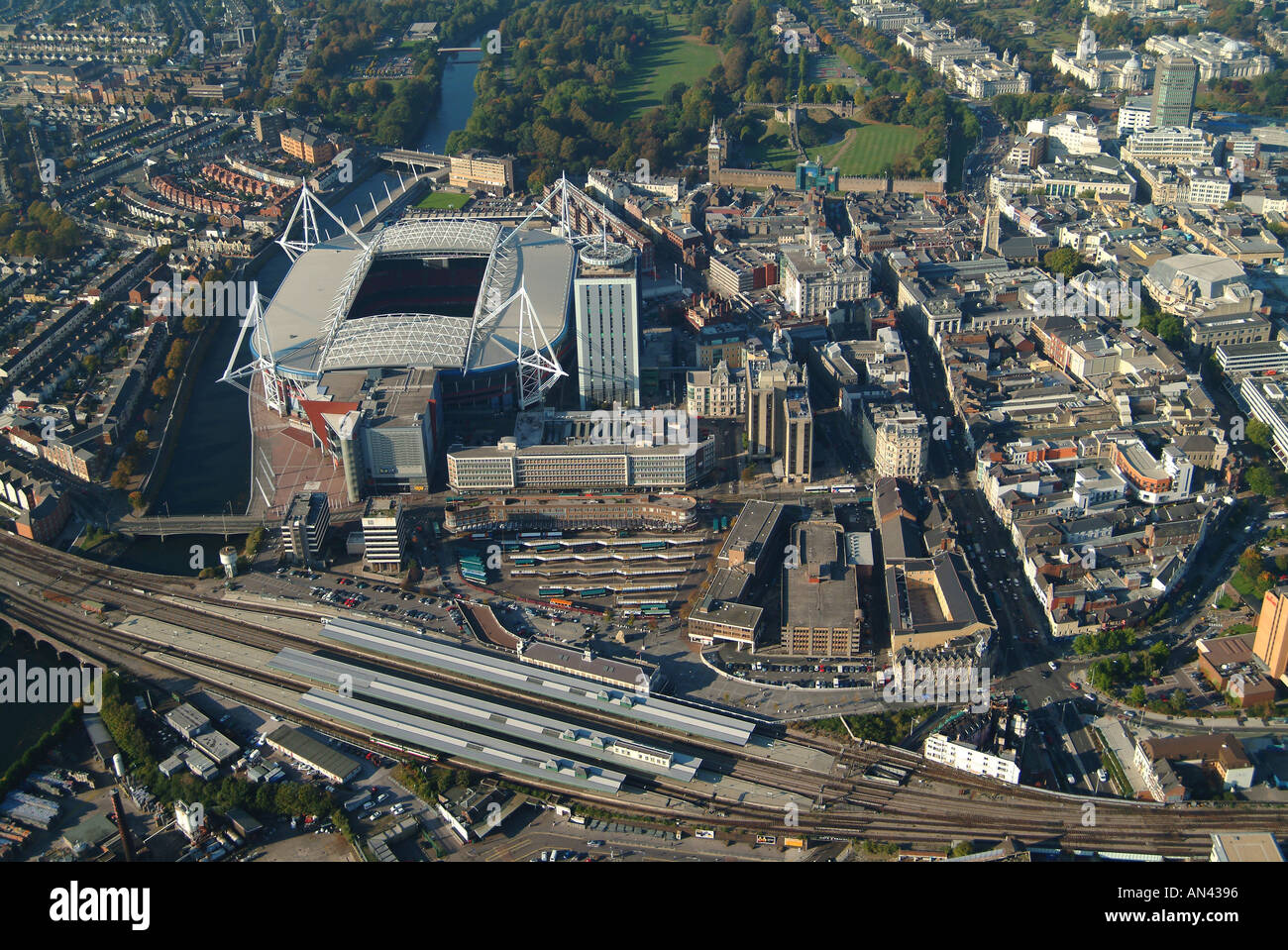 Welsh stadium overhead hi-res stock photography and images - Alamy