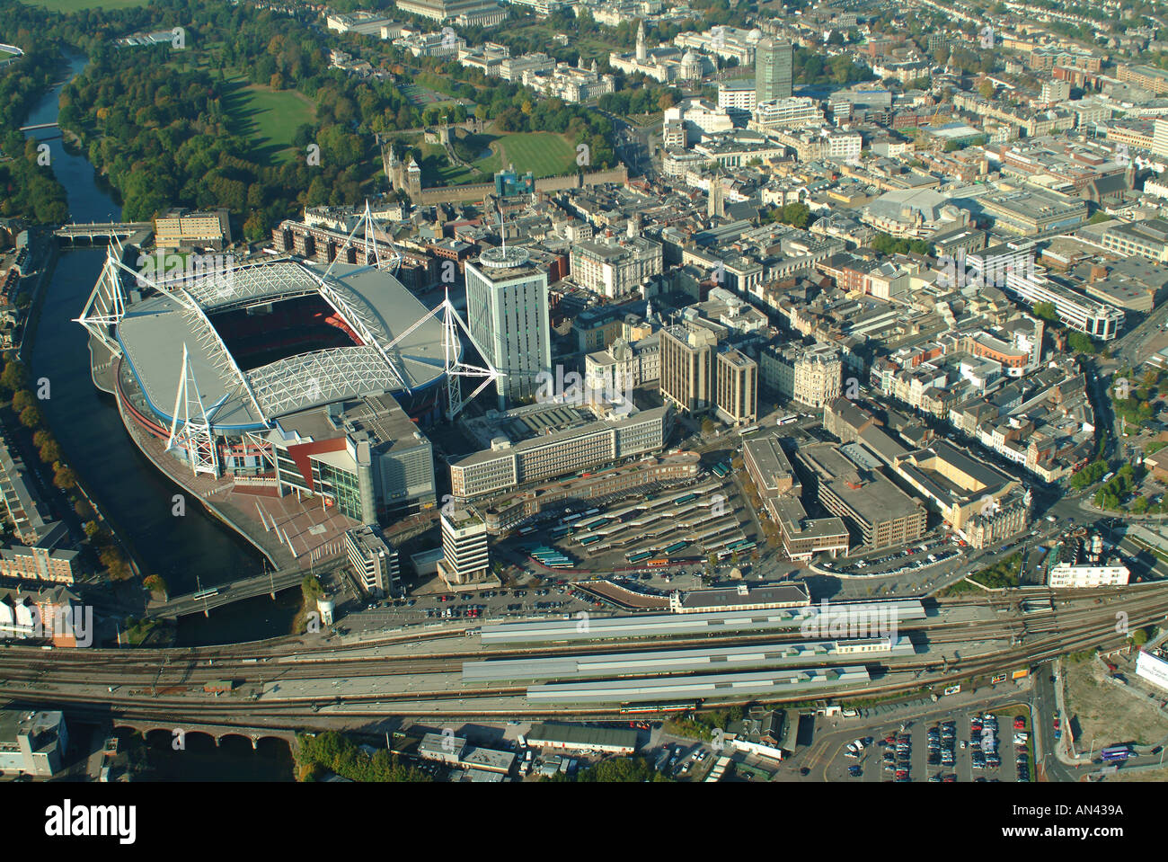 Millennium stadium cardiff aerial hi-res stock photography and images ...