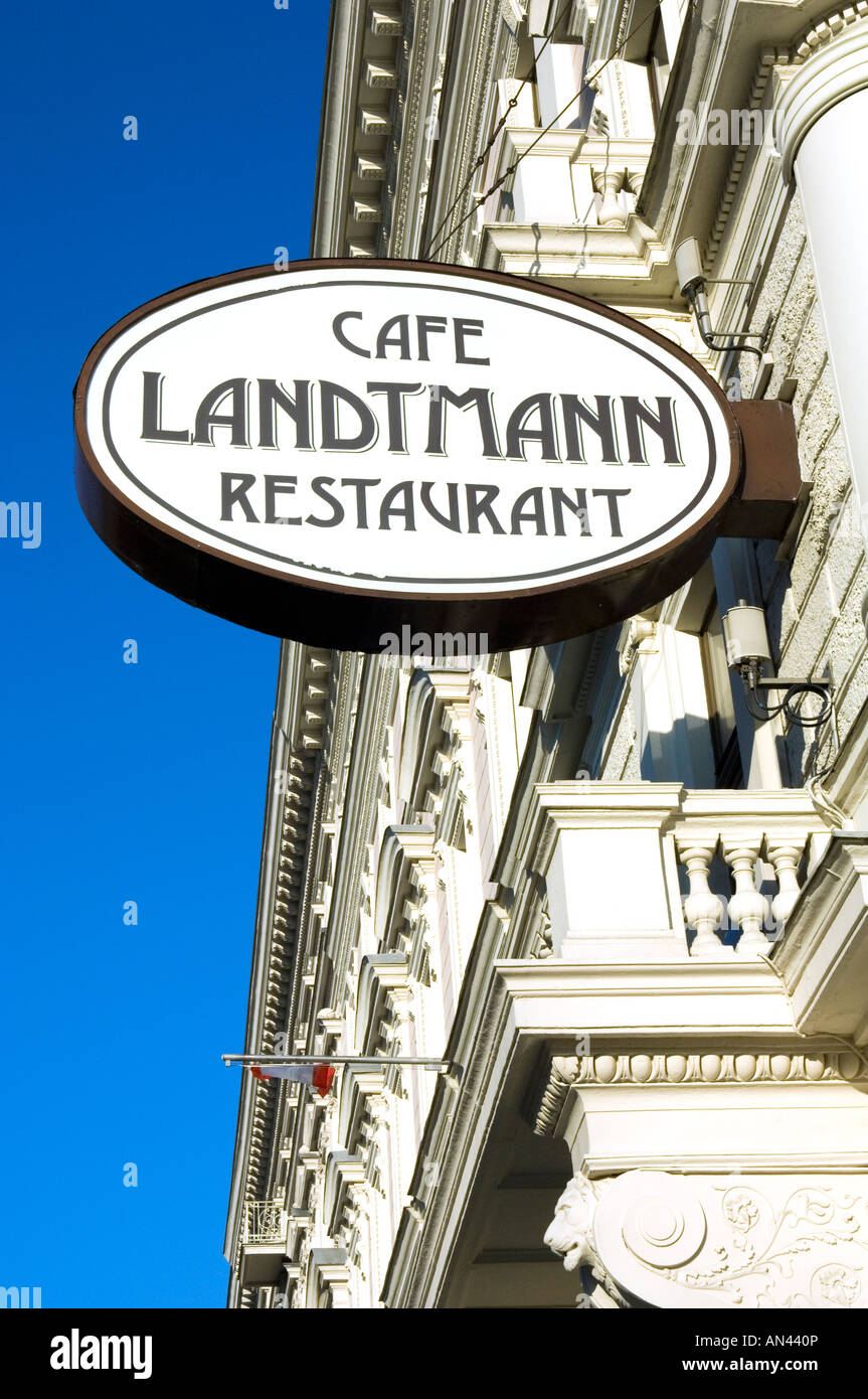 The famous Cafe Landtmann in Vienna, Austria Stock Photo - Alamy