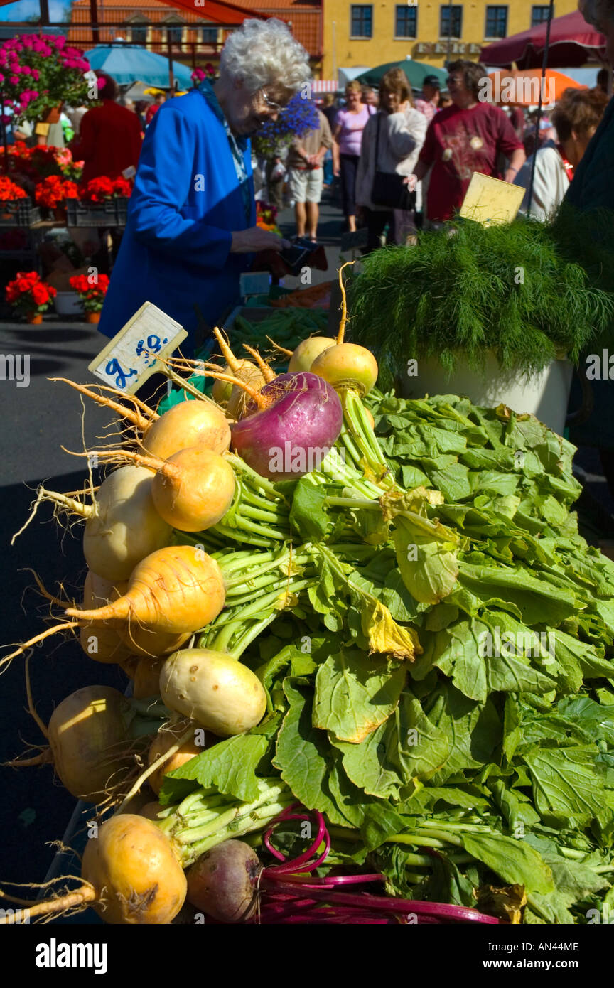 Root vegetables at a market Stock Photo - Alamy