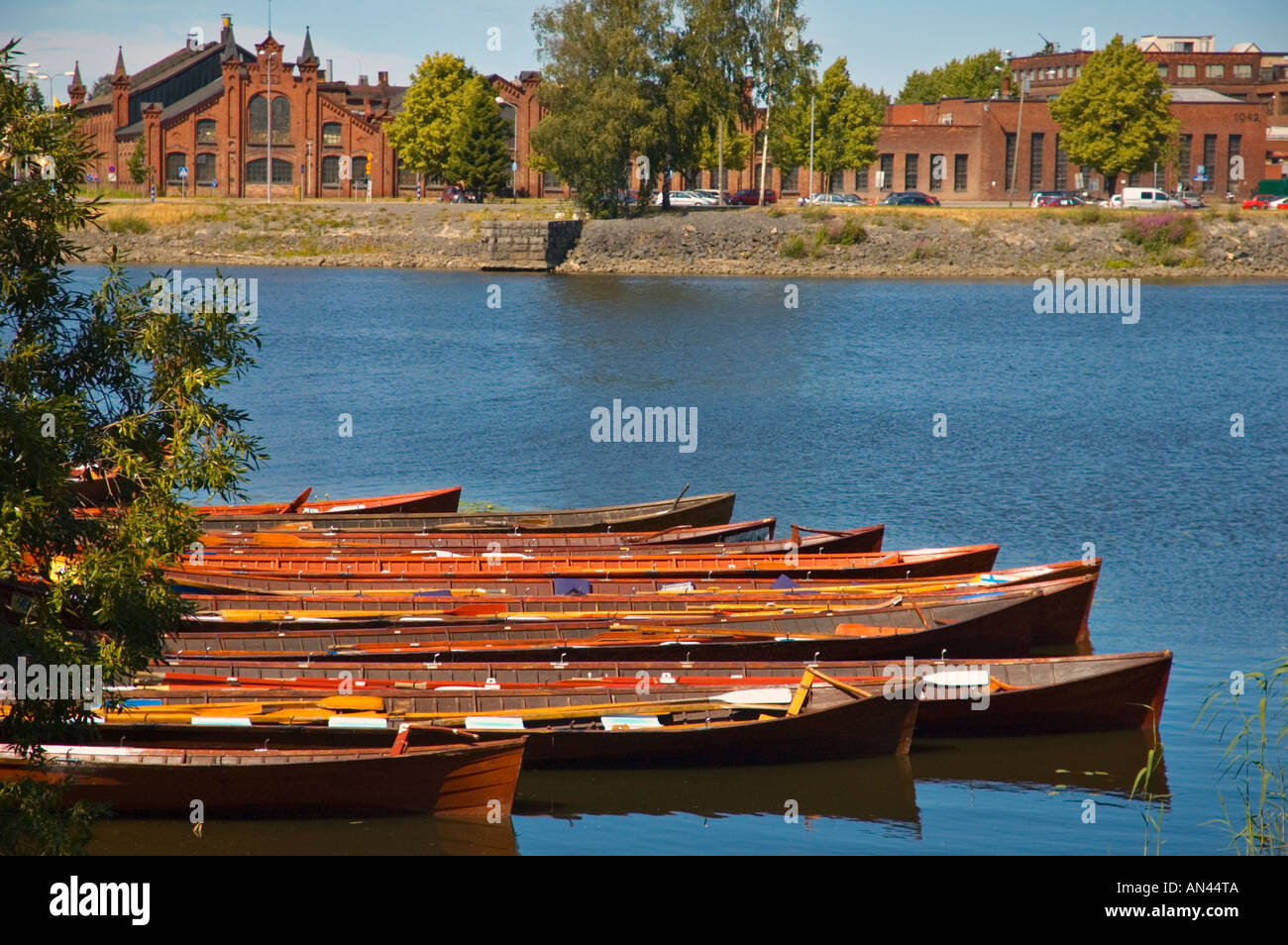 Long rowing boats Stock Photo - Alamy