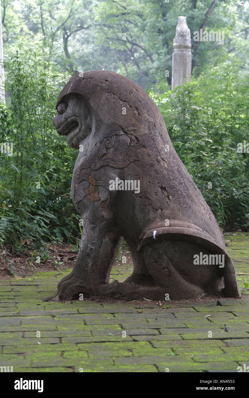 World cultural heritage The stone beast in Confucius Forest Stock Photo ...