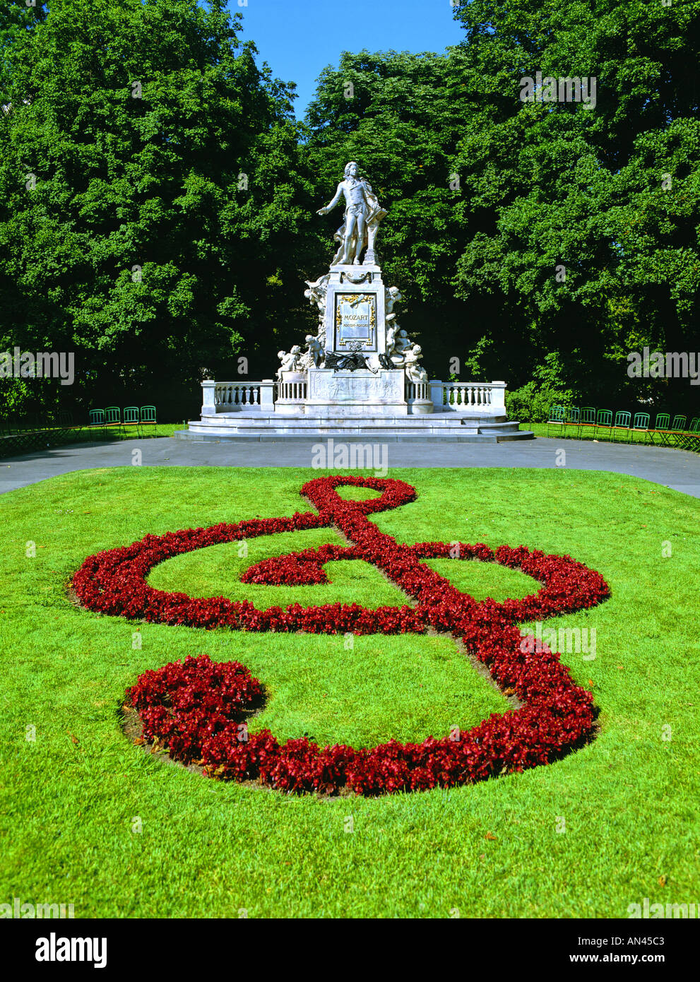 Mozart statue in Vienna Austria Stock Photo - Alamy
