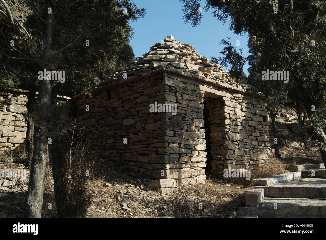 The relic of the Great Wall of the state of Qi in ancient China Stock ...