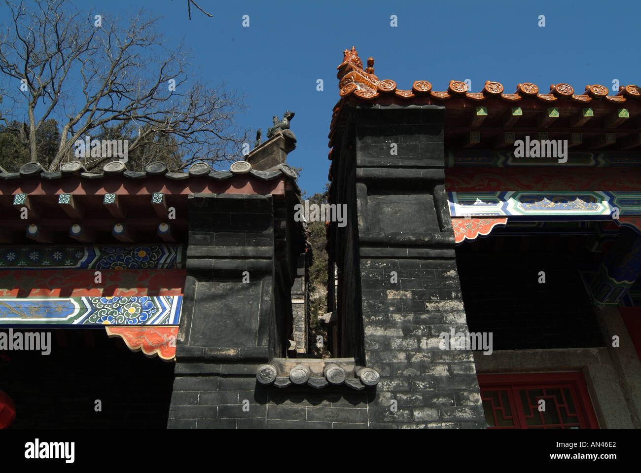 The relic of the Great Wall of the state of Qi in ancient China Stock ...