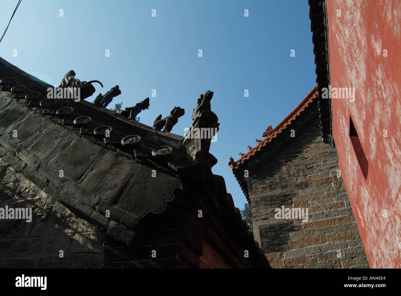 The relic of the Great Wall of the state of Qi in ancient China Stock ...