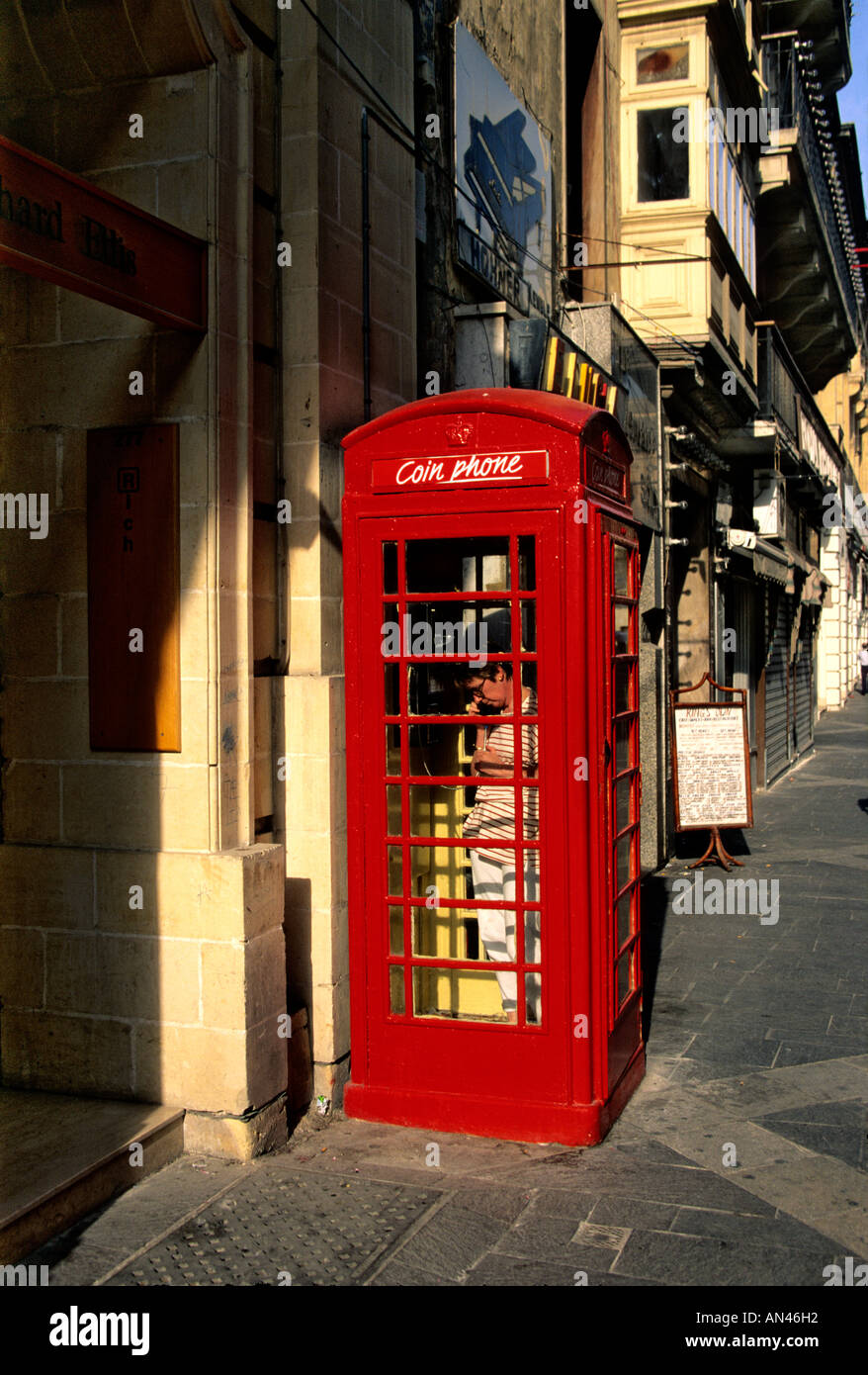 Valetta malta phone box hi-res stock photography and images - Alamy