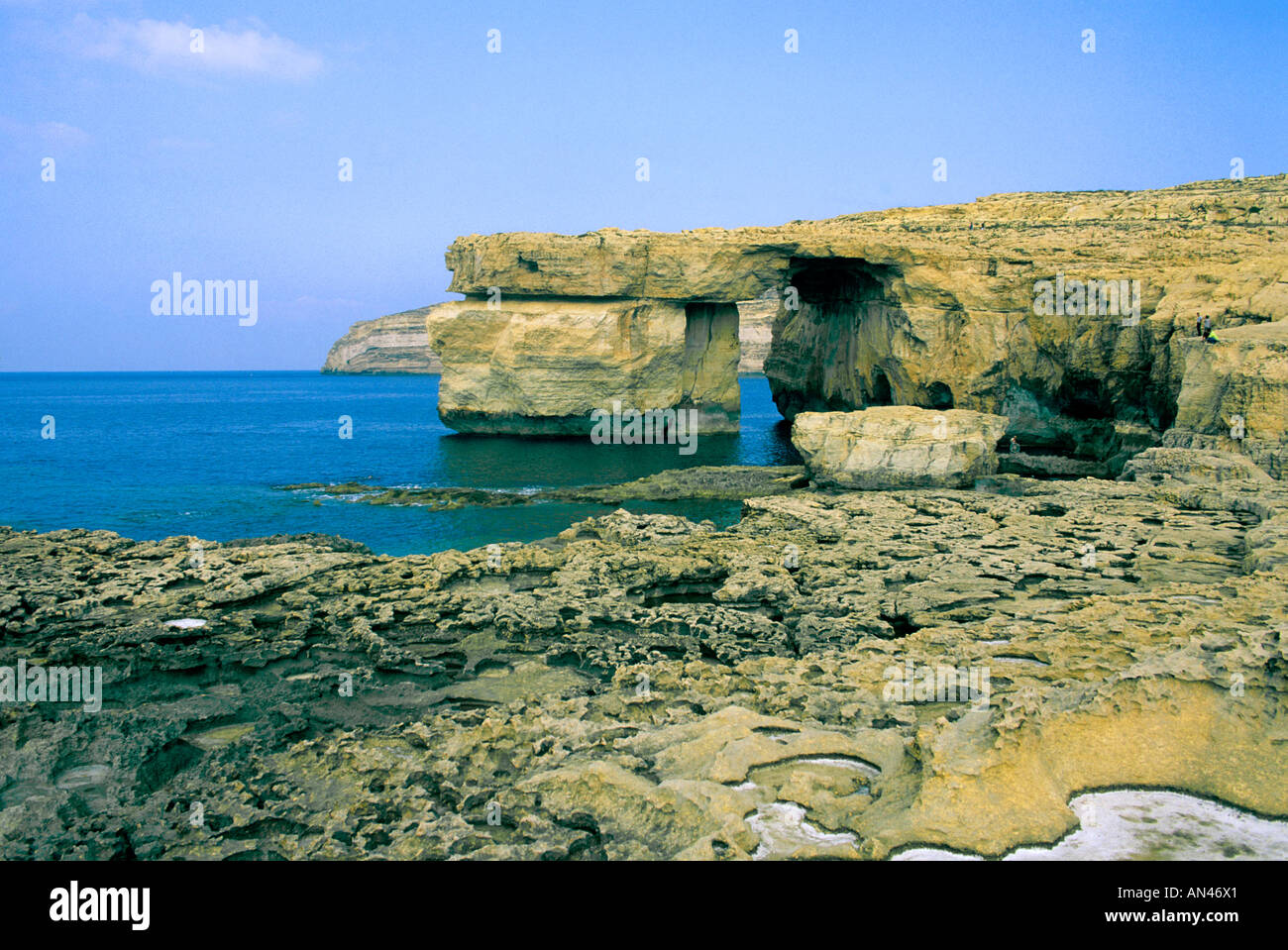 Azure Window, natural rock arch,Gozo. MALTA Stock Photo - Alamy
