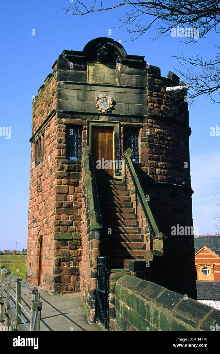 King Charles Tower Chester Cheshire England Stock Photo - Alamy