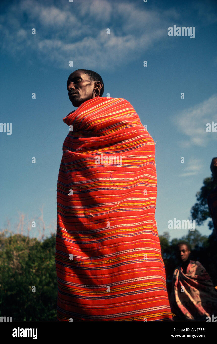 Maasai Moran Warrior Masai Mara National Reserve Kenya East Africa ...