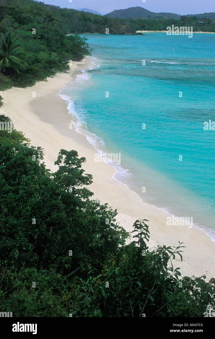 Hawksnest Bay beach Virgin Islands National Park St John US Virgin ...