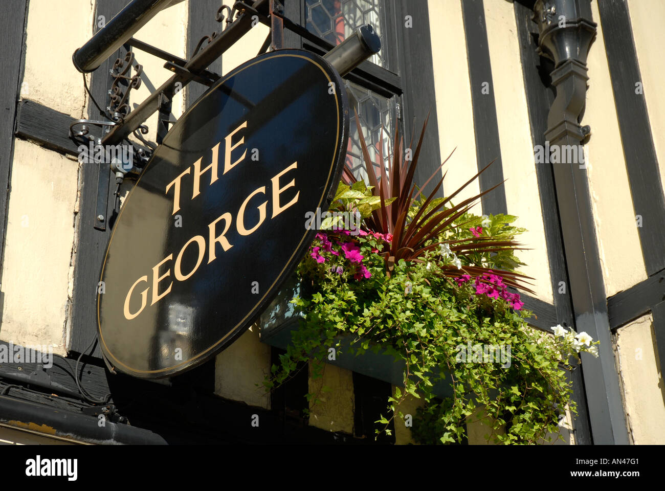 The George pub sign Belsize Park London Stock Photo - Alamy