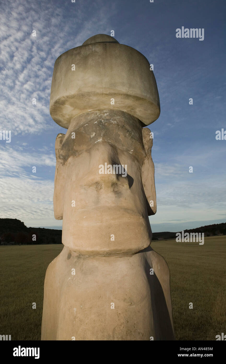 USA, TEXAS, Hill Country, Hunt: Stonehenge 2, Half scale replica Easter ...