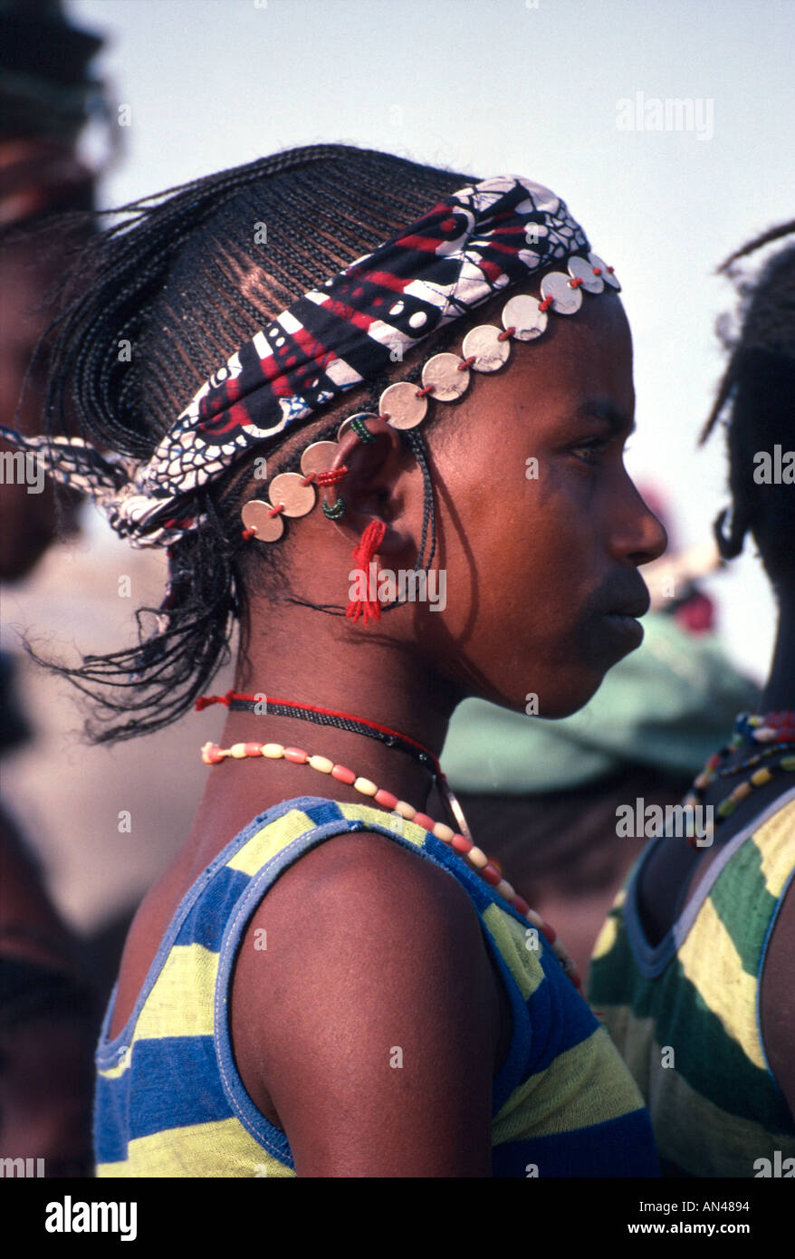 Peul Fulani Girl with jewellery Northern Bandiagara Escarpment Mali ...