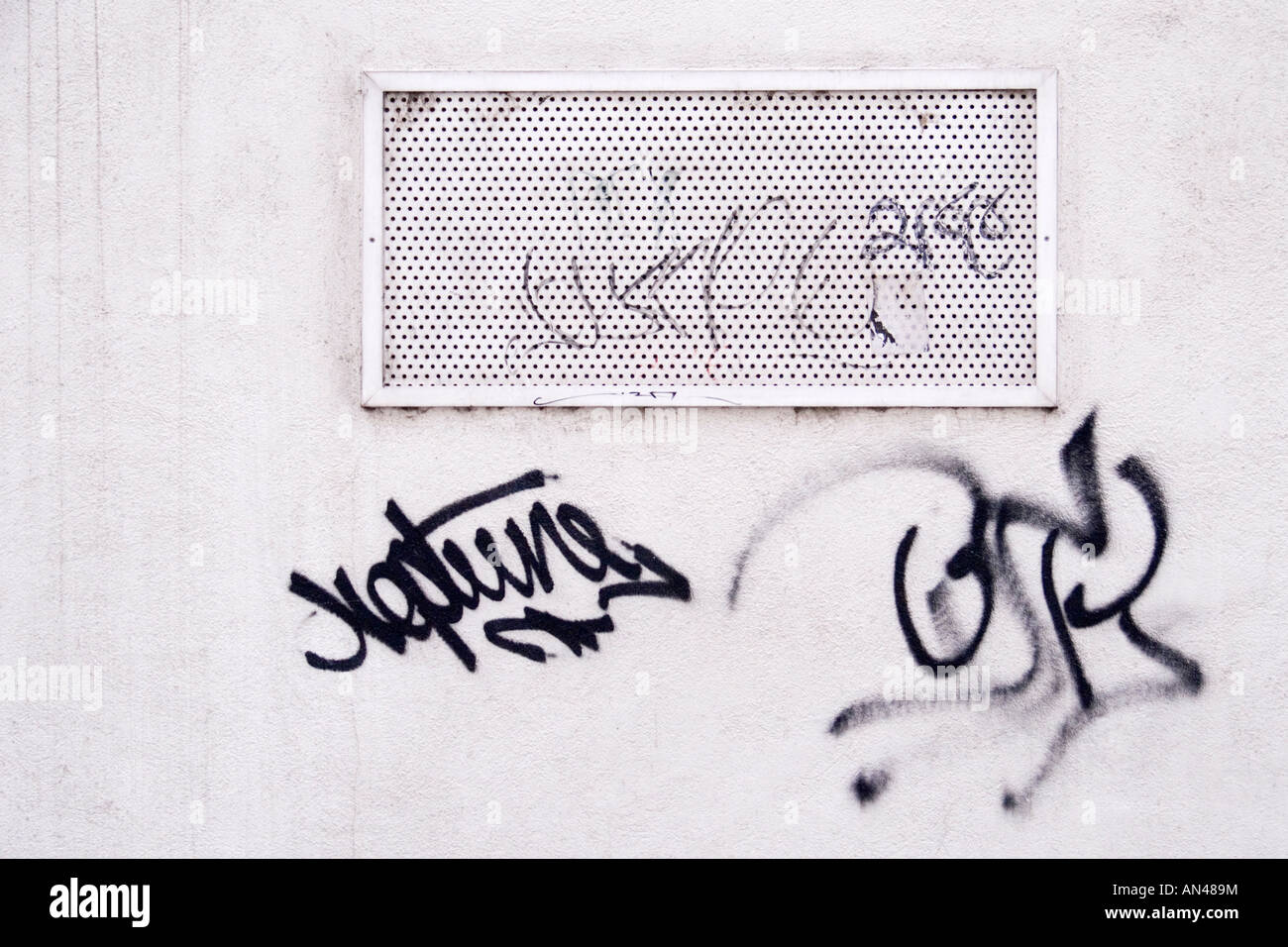 Graffiti on a wall, Vienna, Austria Stock Photo - Alamy