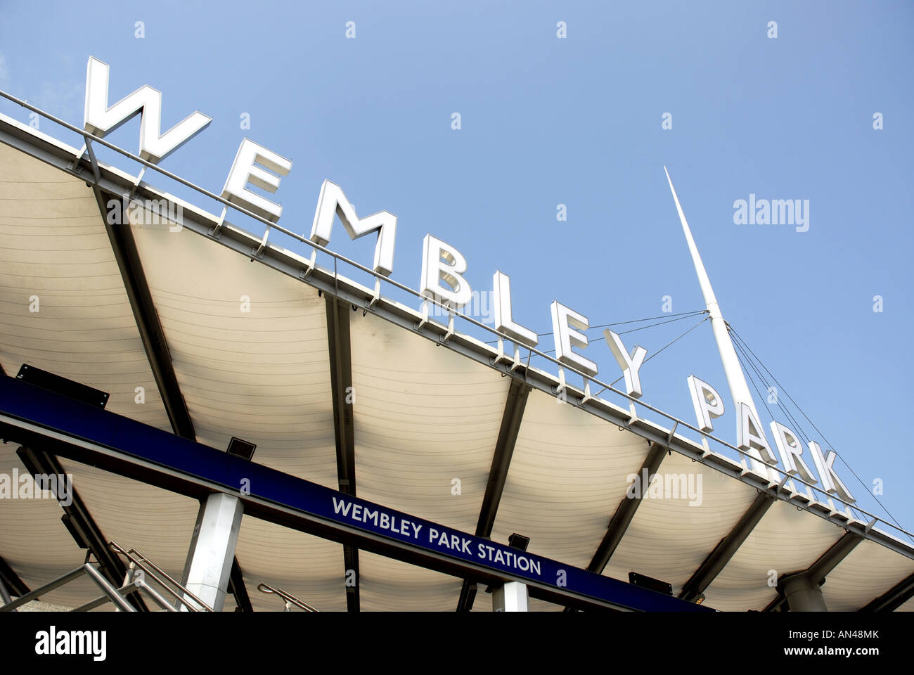 Wembley Park Tube Station For The Stadium In Wembley London Stock Photo ...