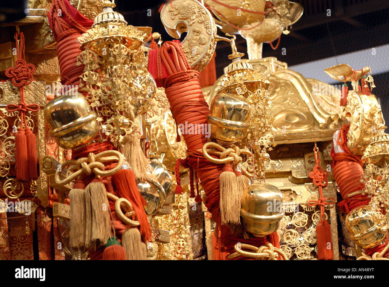 Mikoshi (portable Shrines) At Yasaka Shrine During Gion Matsuri Kyoto ...