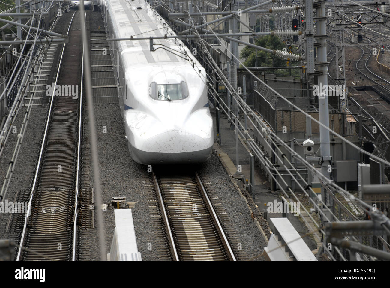 Shinkansen (bullet Train) In Kyoto Japan Stock Photo - Alamy