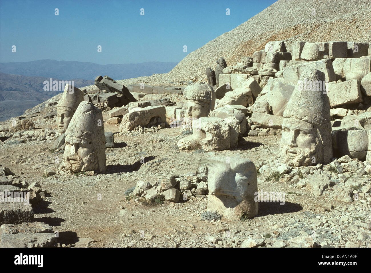 Commagene heads on Nemrut Dagi Turkey Stock Photo - Alamy