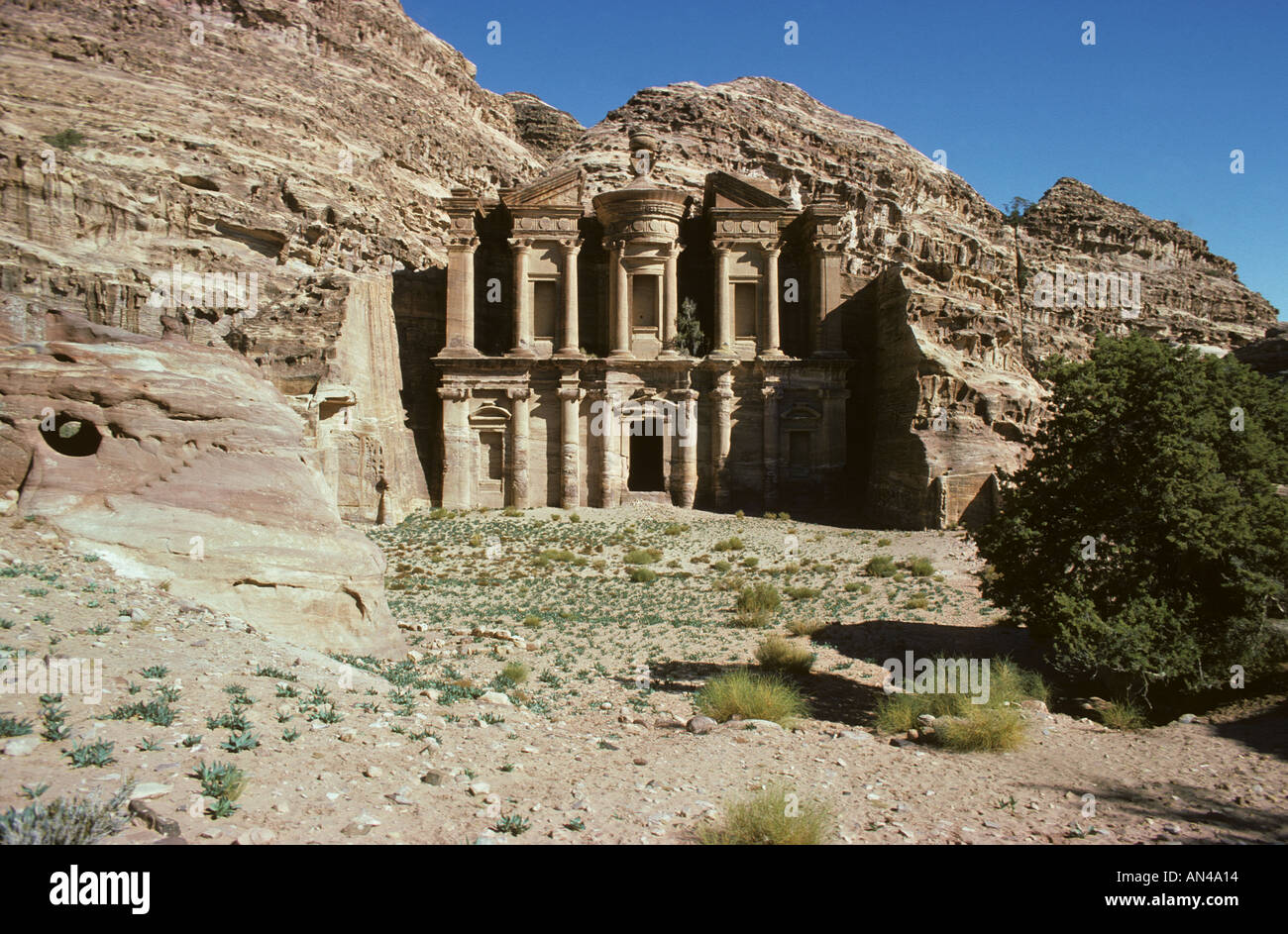 The monastery petra jordan hi-res stock photography and images - Alamy