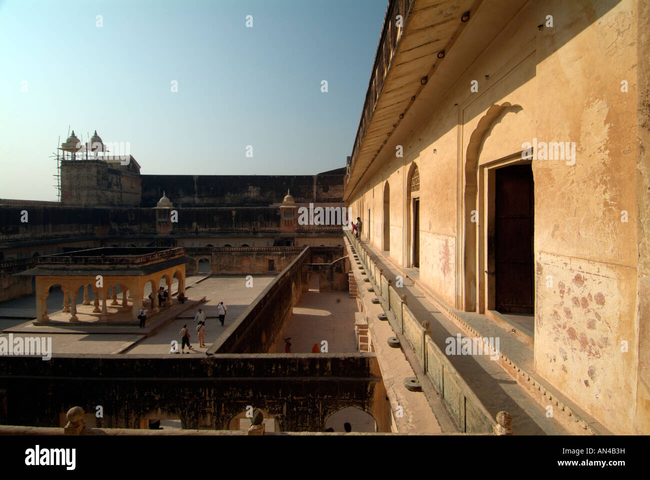 Courtyard of amber fort rajasthan india hi-res stock photography and ...
