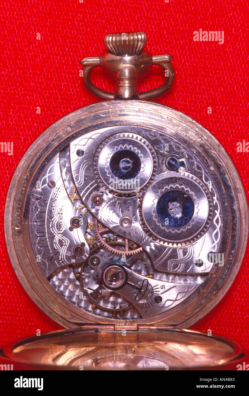 Pocket Watch Showing Gears