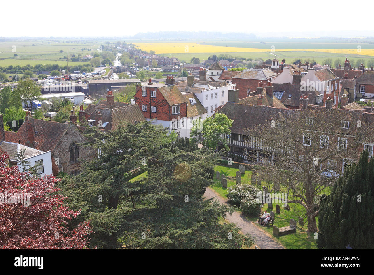 Rye From Church Tower Stock Photo - Alamy