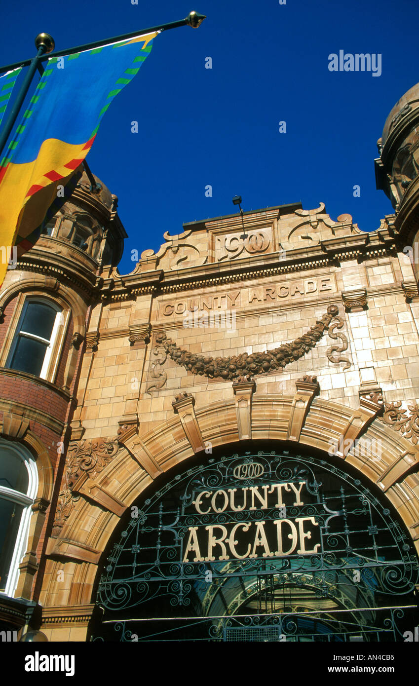 County Arcade Leeds Victorian shopping arcade Stock Photo - Alamy