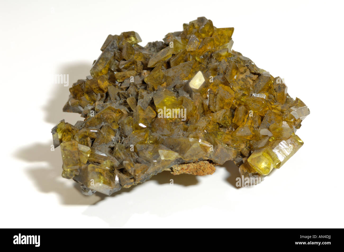 Mineral specimen, Anglesita, Puit IX, Touissit, Oujda, Morocco Stock ...