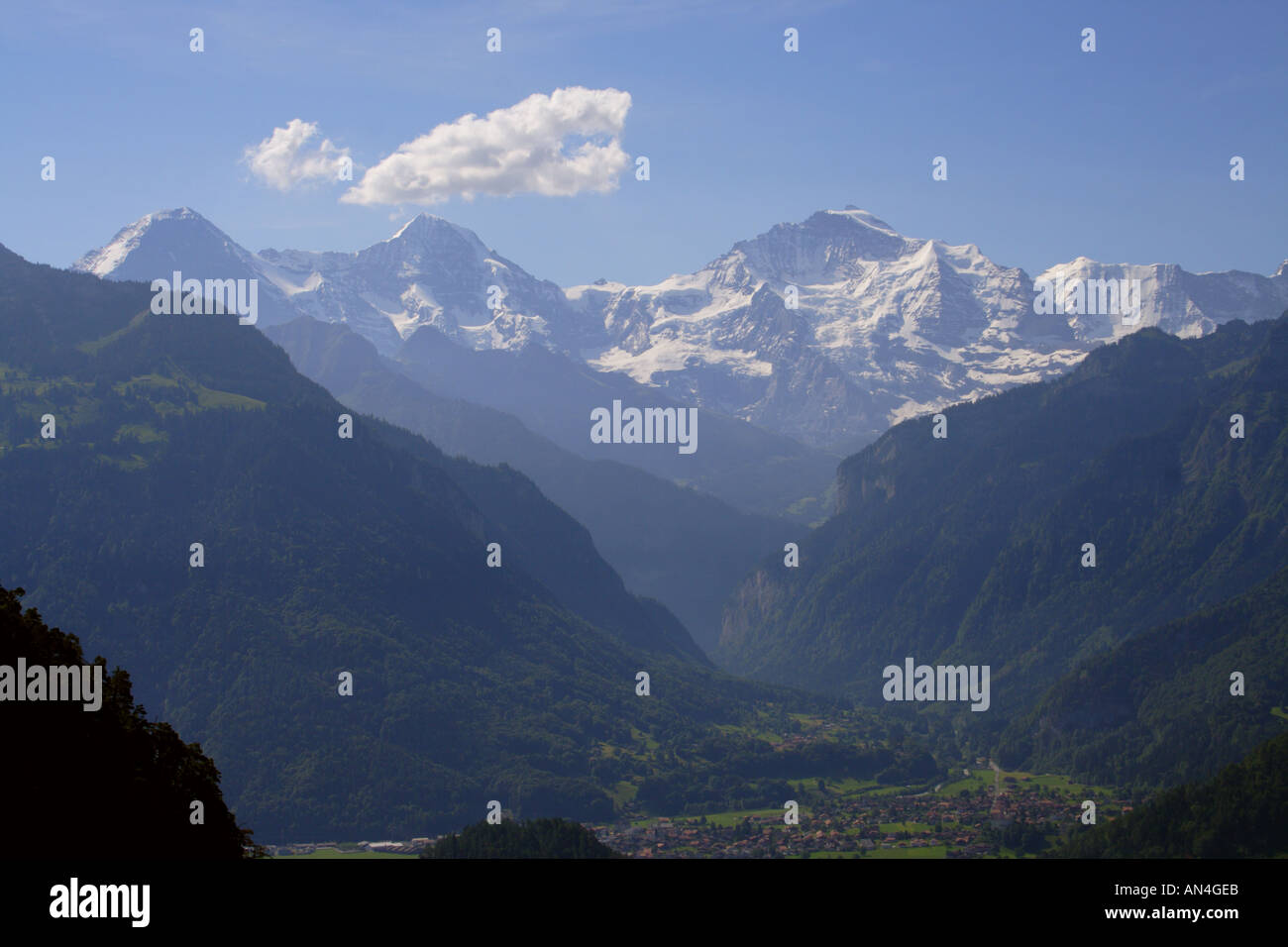 Interlaken Swiss Alps Stock Photo - Alamy