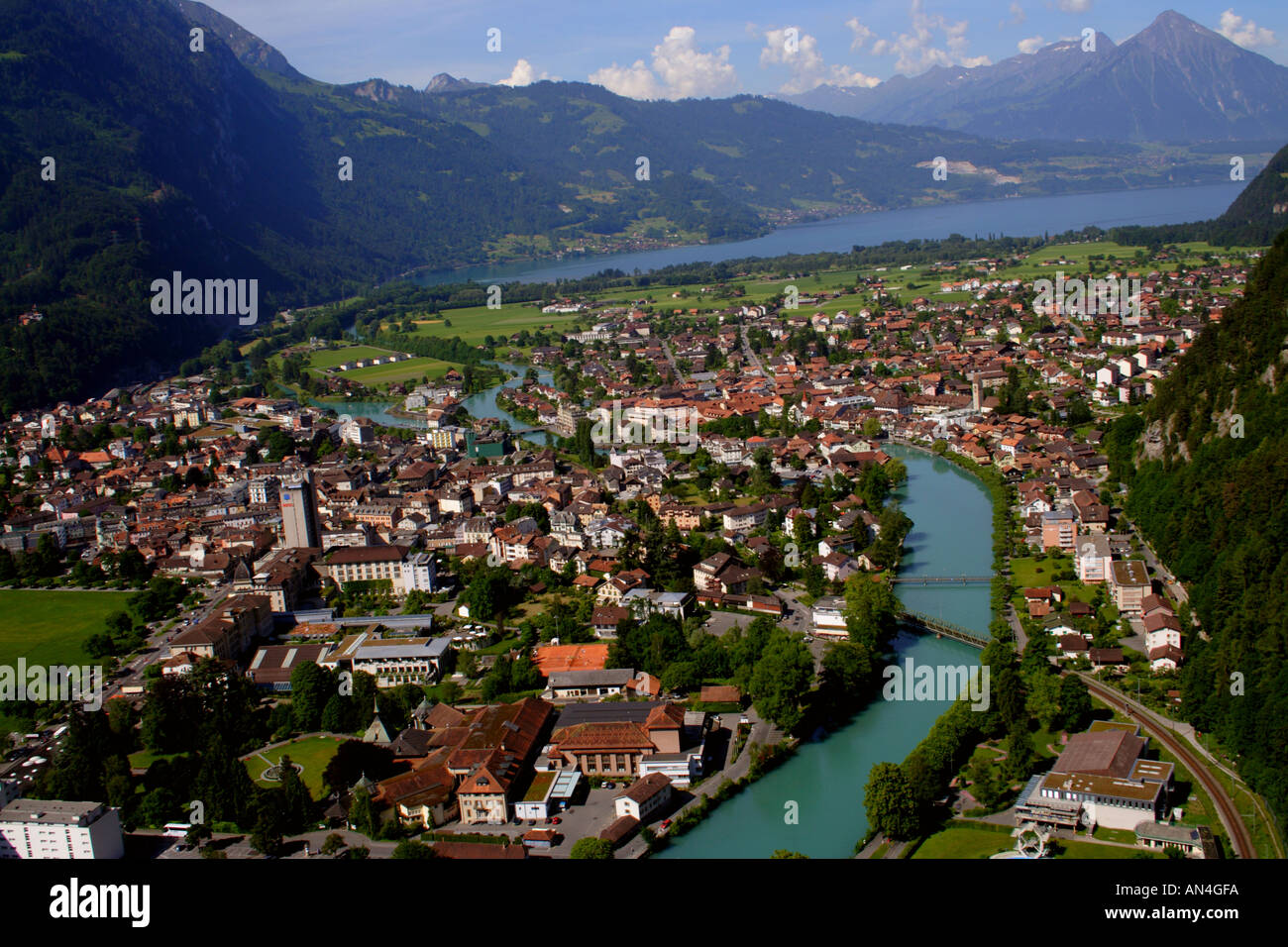 Interlaken Swiss Alps Stock Photo - Alamy