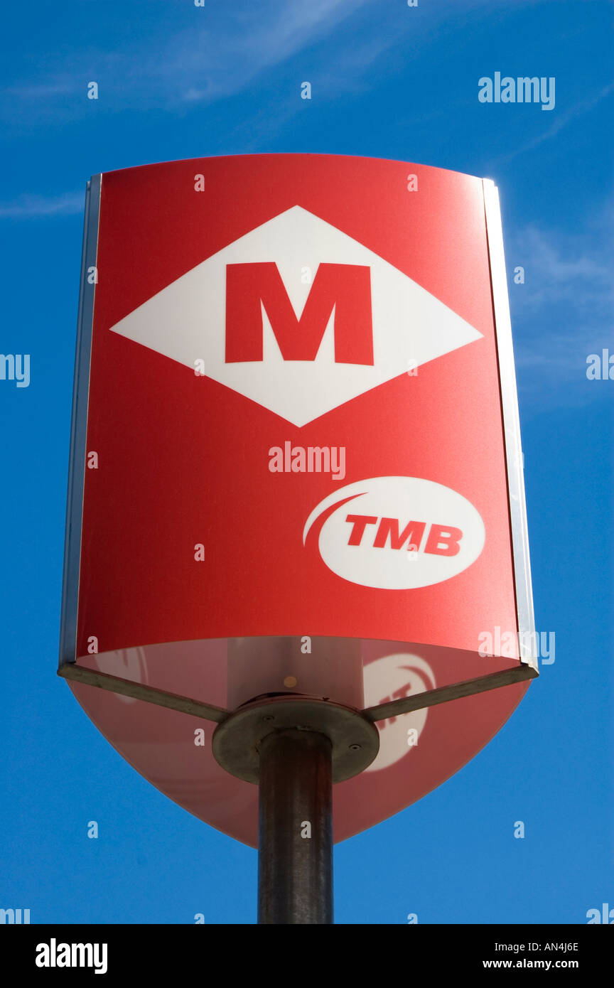 Barcelona tmb sign hi-res stock photography and images - Alamy