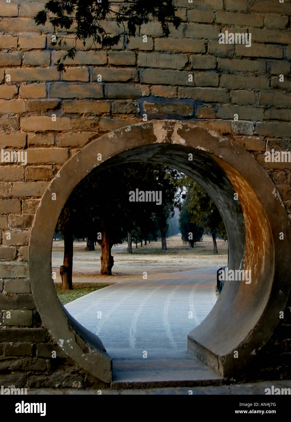 Round Gate in Tiantanyuan (Temple of Heaven Park Stock Photo - Alamy