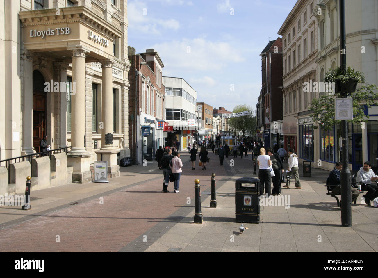 Wolverhampton city centre shopping area midlands england uk gb Stock ...