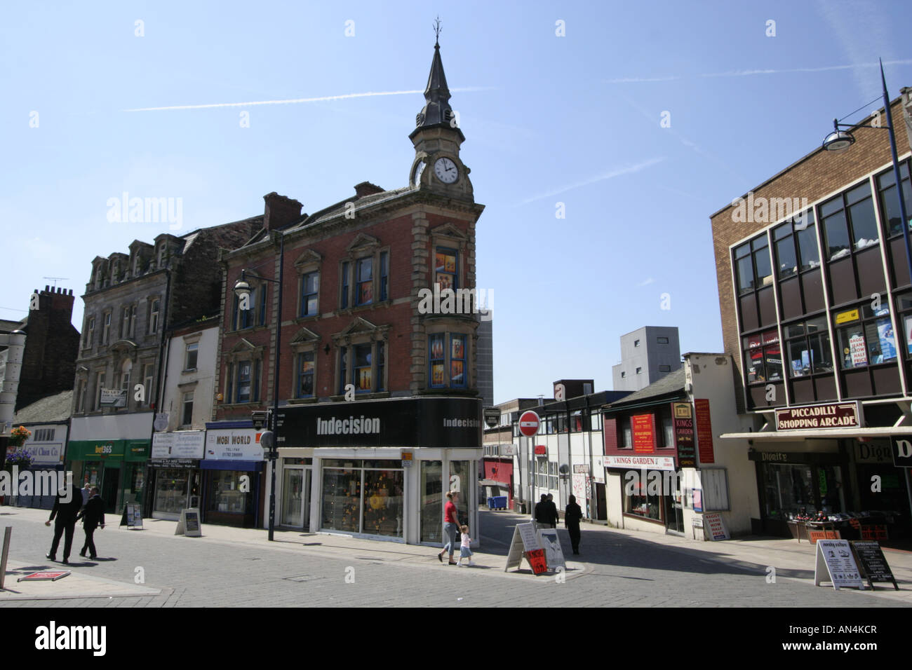 stoke on trent town centre staffordshire west midland england uk gb ...