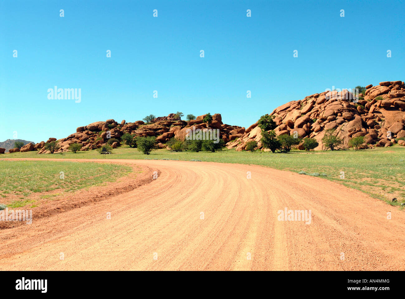 Road scene Namibia Stock Photo - Alamy