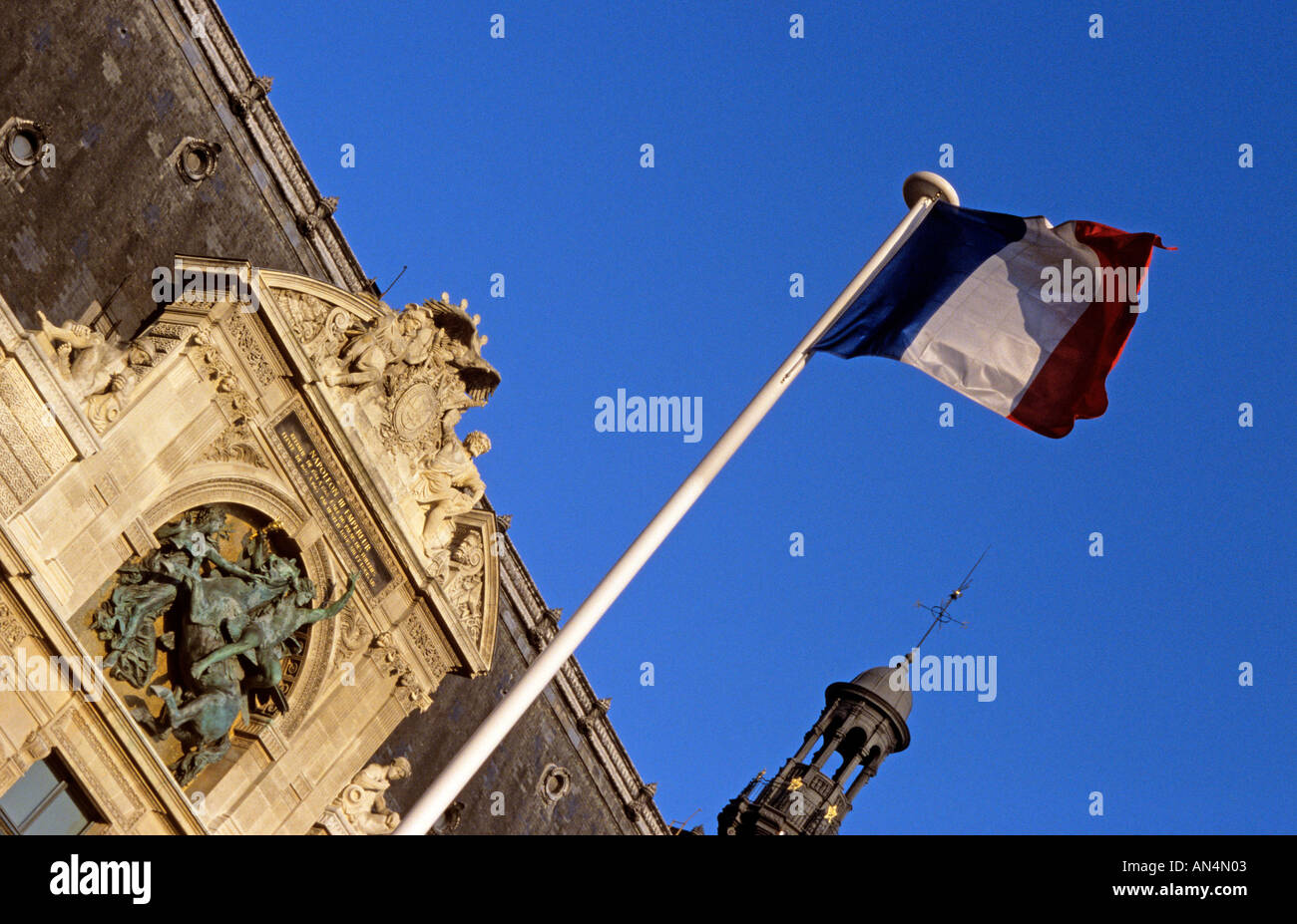 French flag paris hi-res stock photography and images - Alamy