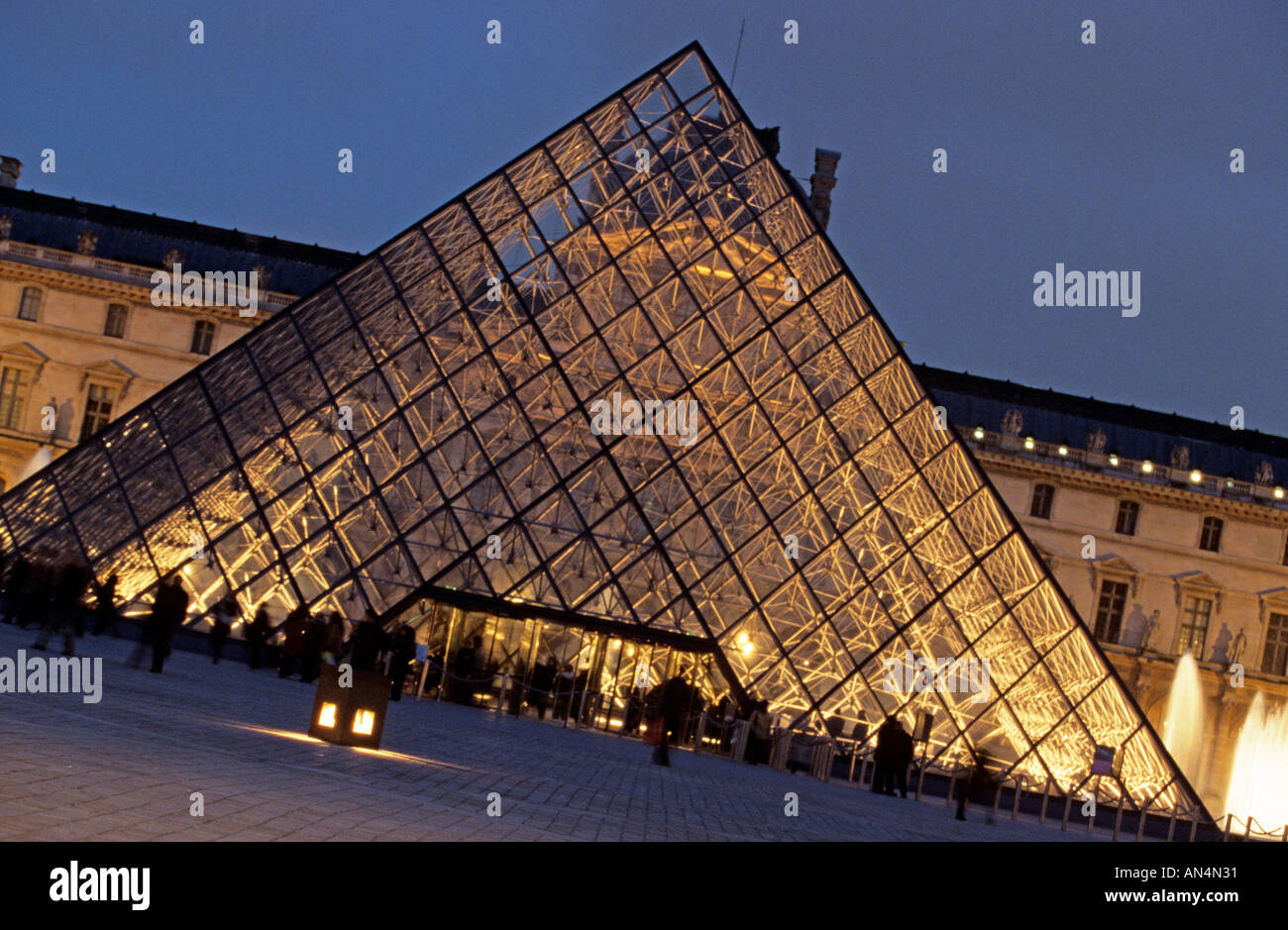 Louvre Pyramid in front of Louvre Museum, Paris, France Stock Photo - Alamy