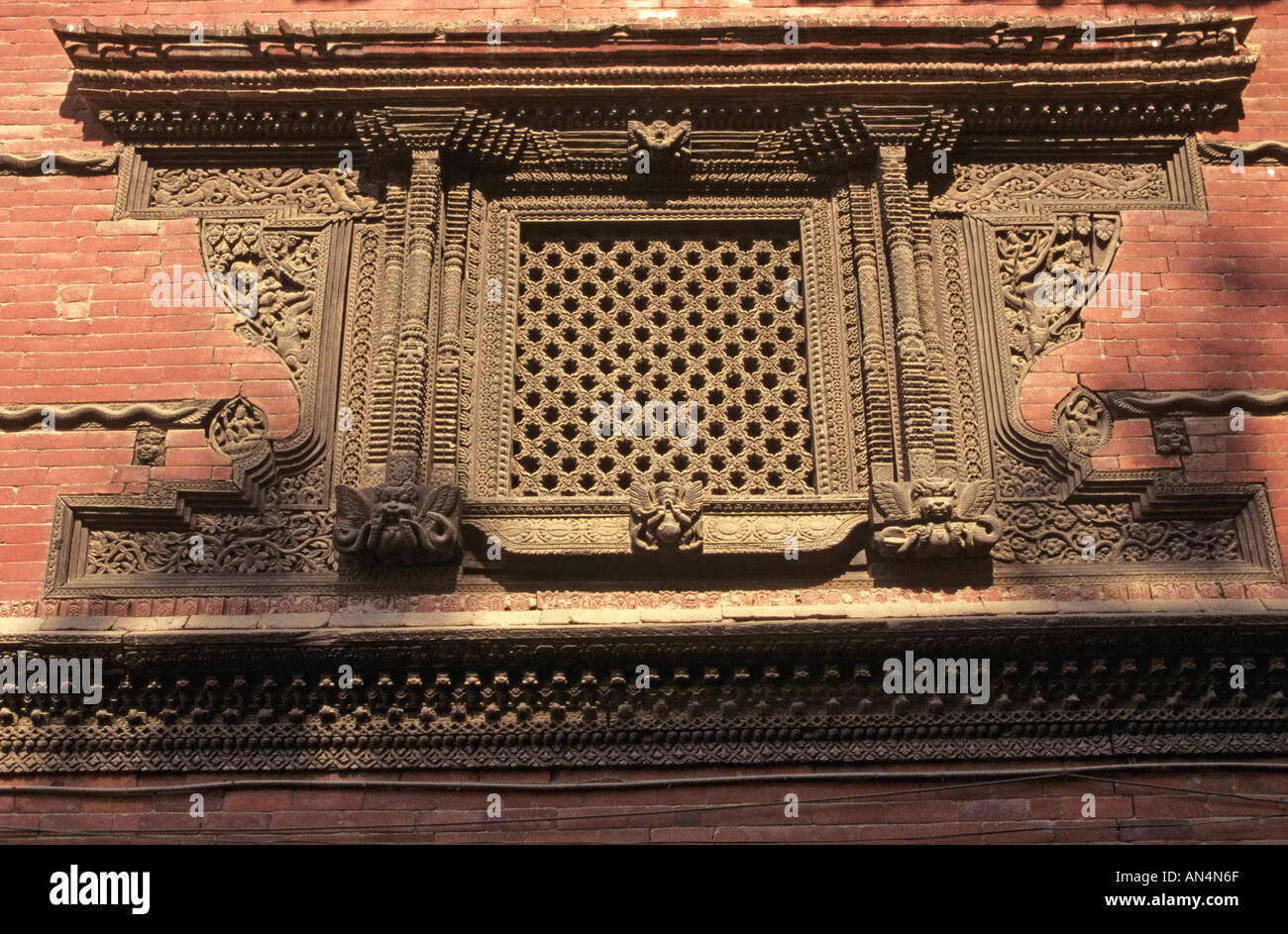 Old window of old house, Kathmandu Nepal Stock Photo - Alamy