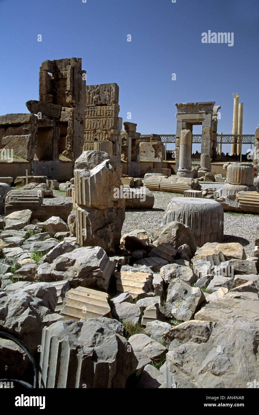 Ruins of Persepolis the ancient capital city of the Persian Empire ...