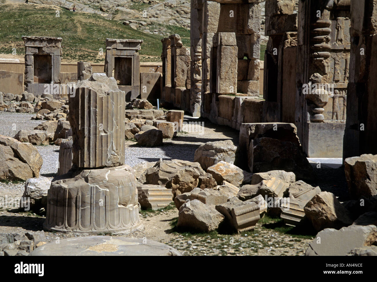 Ruins of Persepolis the ancient capital city of the Persian Empire ...