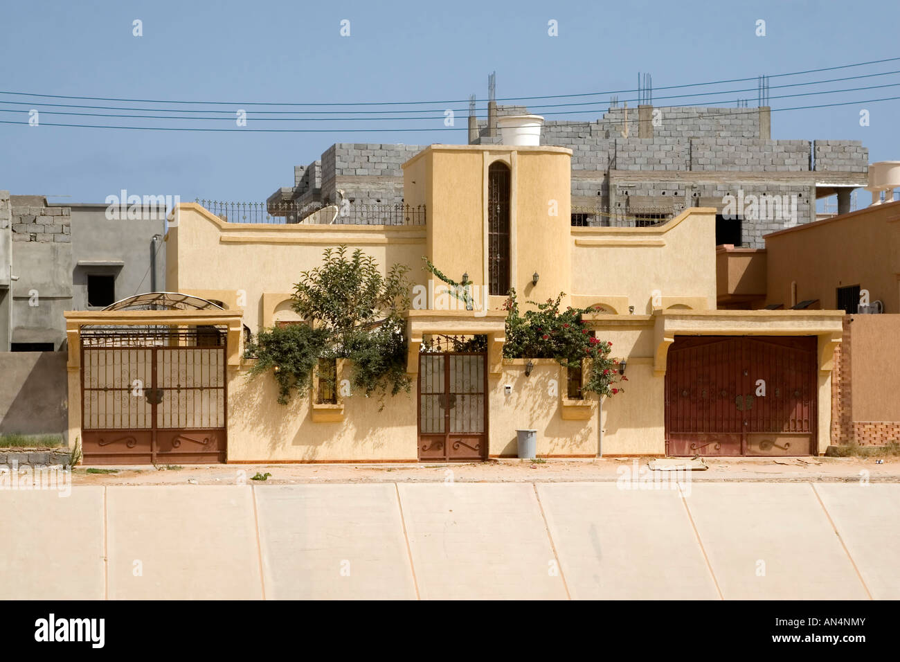 Tripoli, Libya. New Middle Class House Stock Photo - Alamy