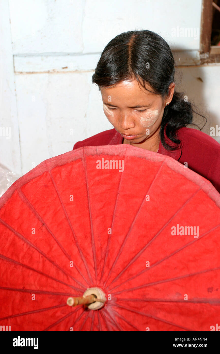 Parasol making hi-res stock photography and images - Alamy