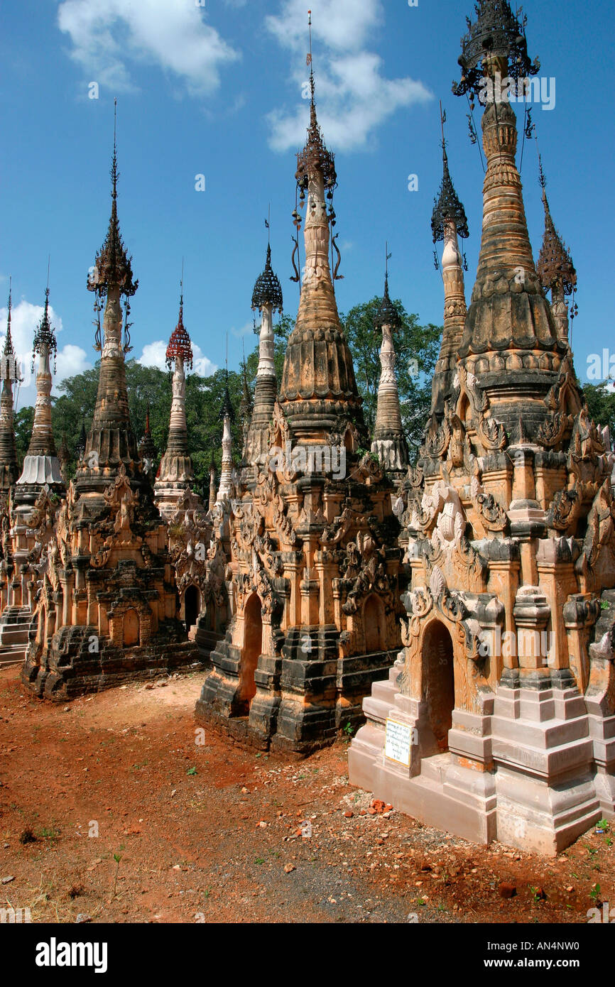 Stupas at Kakku, Shan State, Burma, (Myanmar Stock Photo - Alamy